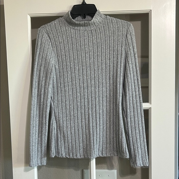 SHEIN | Sweaters | Gray Ribbed Womens Sweater | Poshmark